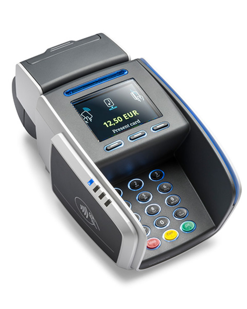 EC Terminal YOMANI XR günstiger, stylischer Kartenleser mit Farbdisplay und Drucker ...