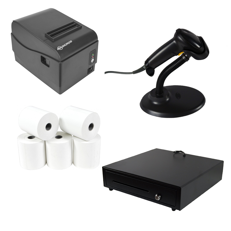 MagicPOS KASSEN SET - BONDRUCKER + SCHUBLADE + SCANNER | Zubehör ...